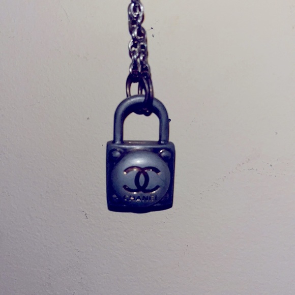 CHANEL | Jewelry | Custom Authentic Vintage Chanel Lock Neck Silver ...